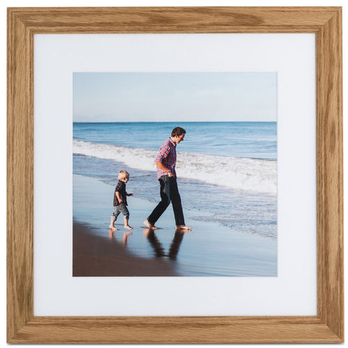 8x10 Honey Woodgrain 1 opening collage Picture Frame Super White and ...