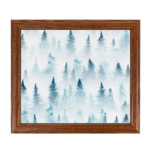 21x25 Walnut Stain on Solid Red Oak Picture Frame